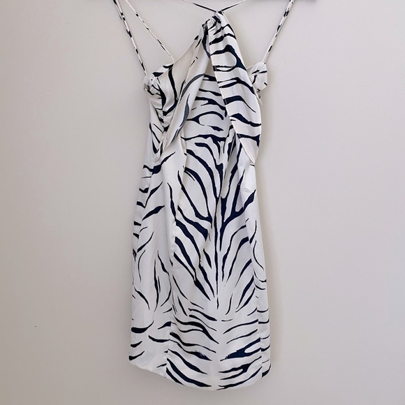 Zara | Dresses | Zara Zebra Print Satin Mini Dress New Unworn | Poshmark